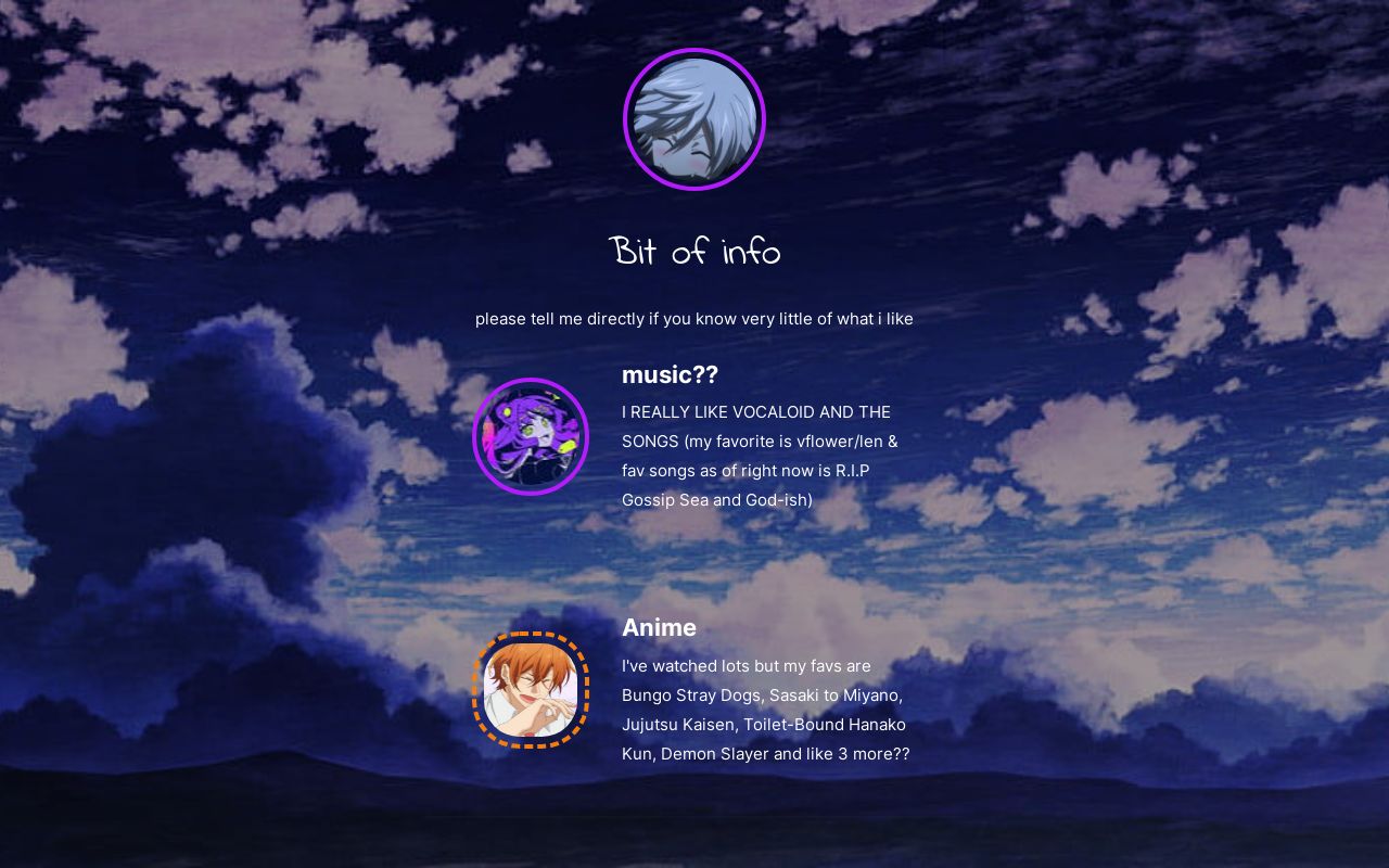 Info Page